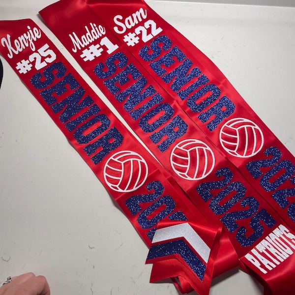 2026 "the Champion Pro" Sports Senior Night Sashes With Chevron Tails ...