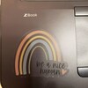 CLEAR Be A Nice Human Rainbow | Clear Sticker, Spread Kindness, Gifts ...