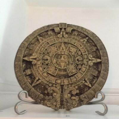 Aztec Mayan Calendar Stone Wall Plaque Sun Stone Home or Garden ...