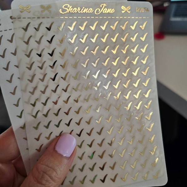 Foiled Swirly Corner Overlay Planner Stickers, Deco Corner Overlay ...