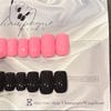 XXXL Square Candy Press on Nails Pink Extra Long Nails Custom Occasion ...