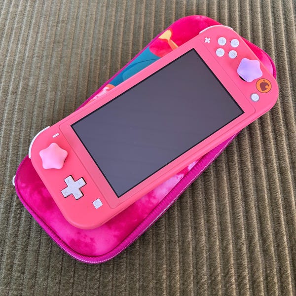 Thumb Grips - Nintendo Switch/oled - Violet & Pink Chonky Stars - Thick ...