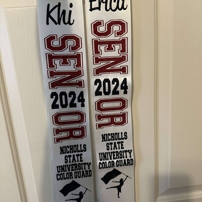 Music Senior Sash Band Senior Sash Senior Night Sash Chorus Senior Sash ...