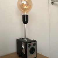 Vintage Tennis Racket Lamp, Quirky Upcycled Sports Light, LED String ...