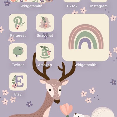 Spring App Icons Ios14 Aesthetic App Icons Handdrawn App - Etsy