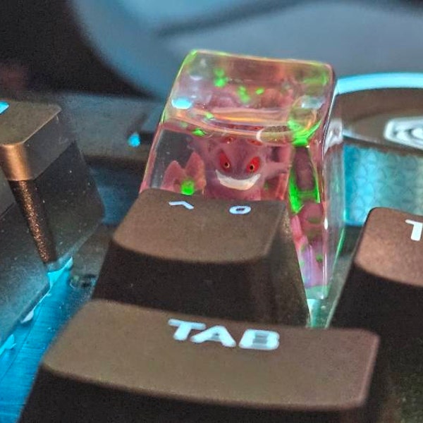Glowing Fire Artisan Keycap, Fire Demon Anime Keycap, Anime Keycap ...