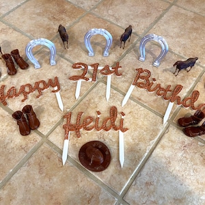 Western Themed Cake Toppers - Etsy