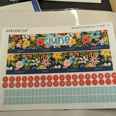 196 THIS MONTH Script Planner Stickers Handlettered by Hancanplan - Etsy