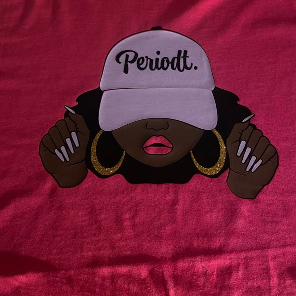 Periodt Woman Cap 2 Melanin Black Woman Svg Afro Woman Svg Black