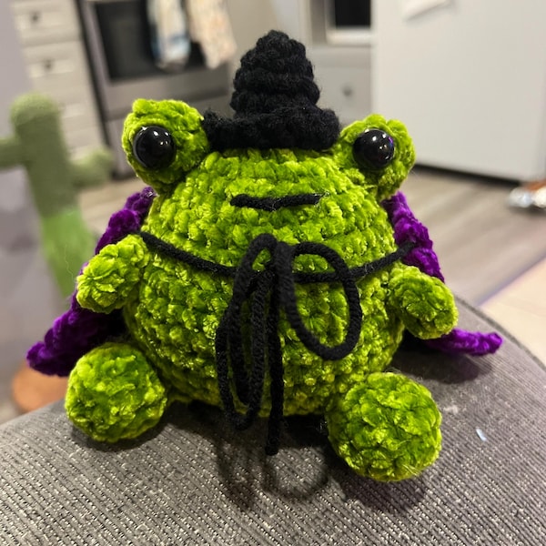 Crochet Frog Mage Pattern Updated Version. Froggy Mage. Amigurumi Frog ...