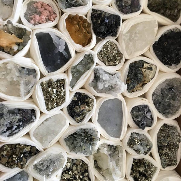 Stunning Mirror,skeletal Galena,sphalerite,calcite on Quartz Whit ...