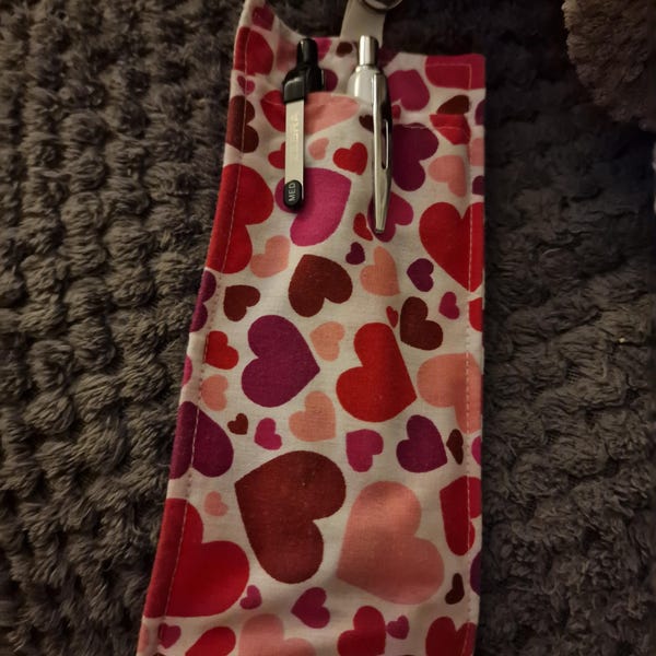 Fabric Pen Holder for Lanyards - Holds 1 or 2 Pens or Pencils ...