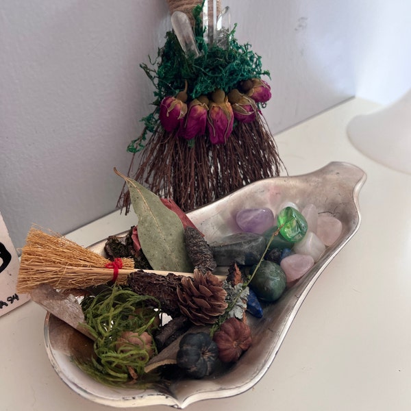 Altar Besom, Witches Besom, Witch Broom, Altar Broom, Cinnamon Broom ...
