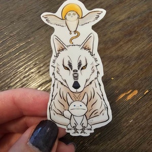 Loth Wolf Loth Cat Morai Vinyl Sticker Waterproof/decal/glossy - Etsy