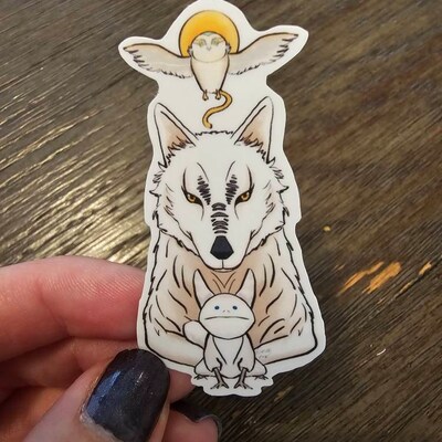 Loth Wolf Loth Cat Morai Vinyl Sticker Waterproof/decal/glossy - Etsy