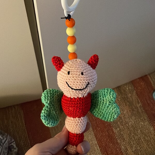 PATTERN - Bug Rattles - Butterfly, Bee and Caterpillar - Amigurumi ...