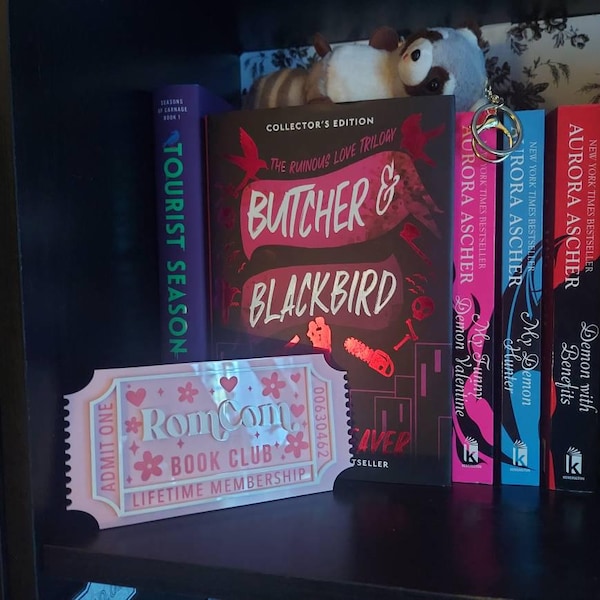 Bookish Ticket | Bookclub Ticket | Bookshelf Decor | Bookish Decor ...