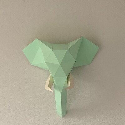 DIY Paper Sculpture Animal Head Trophy the Ram, - Etsy