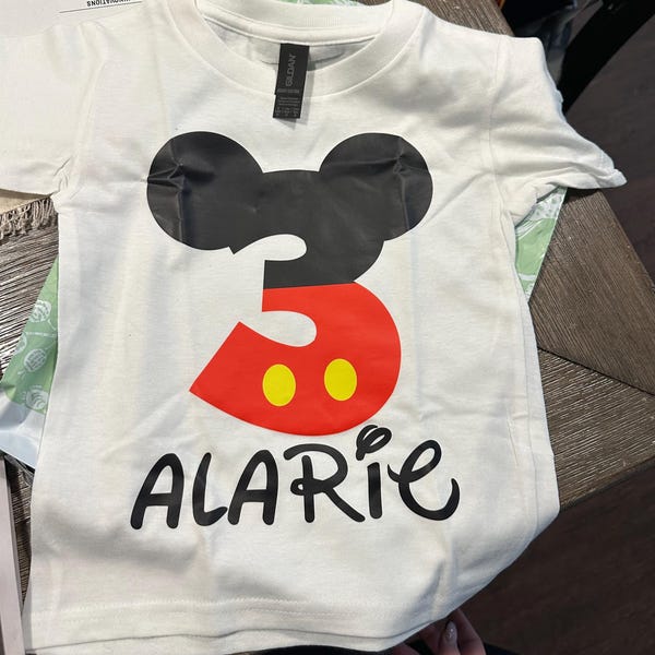 Personalized Mickey Shirts for Kids, Mickey Birthday Boy Shirt ...