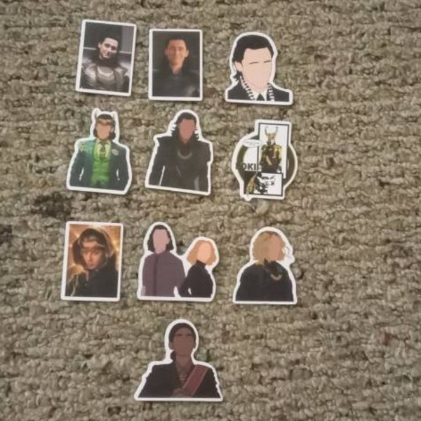 Loki Stickers -- Waterproof -- Laptop, Hydro Flask, Scrapbooking ...