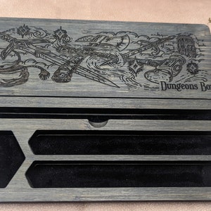 Dungeons Box™ D&D Dice Box USA Made Handmade Hero Dice Vault Bamboo ...