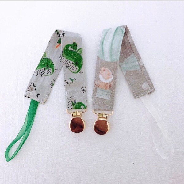 Metal Pacifier Clip (1" Round) Suspender Clip. Paci Holder. Mitten Clip ...