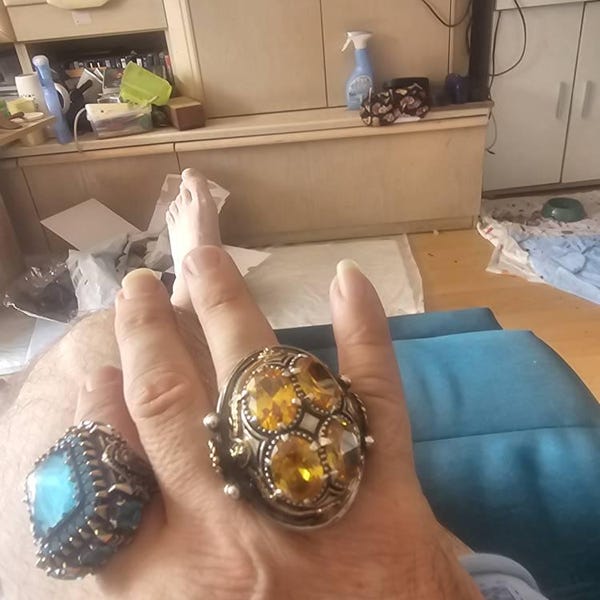 Silver Seal of Solomon Ring , Large Seal King Solomon Signet Ring , Men ...