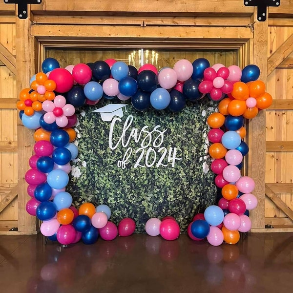 Class of 2025 Grass Wall Graduation Backdrop Fabric Hedge Wall Grad ...