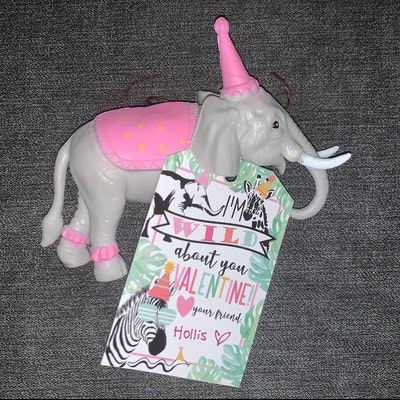 Wild Animal Valentine's Day Printable Tags Jungle Valentine Wild About ...