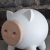 Large Piggy Bank White Piggy Bank Ceramic Piggy Bank Modern - Etsy