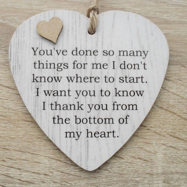 Appreciation Gift Thank You From the Bottom of My Heart Friendship ...