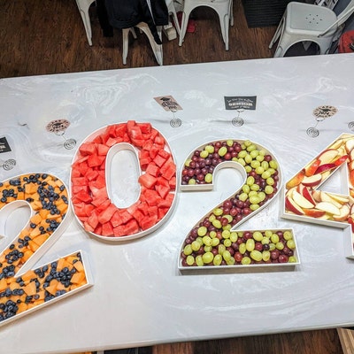 Fillable Letters Numbers Trays for Charcuteries Candies Sweets Baked ...