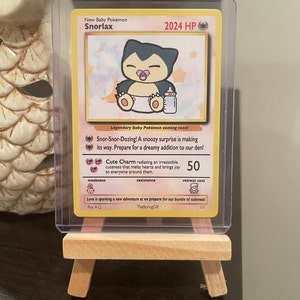 Pokemon Pregnancy Card Pikachu and Charmander Design Custom Pokemon ...