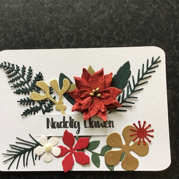Collection of 50 Christmas Die Cut Flowers and Leaves Embellishments ...