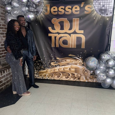 Soul Train Birthday Backdrop, Soul Train Gold Backdrop, Soul Train ...