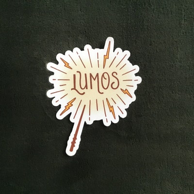 Lumos Spell Vinyl Sticker Harry Potter Sticker - Etsy