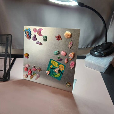 Steel Magnet Board, 11 X 8, Vision Board DIY Display Metal Magnet Board ...