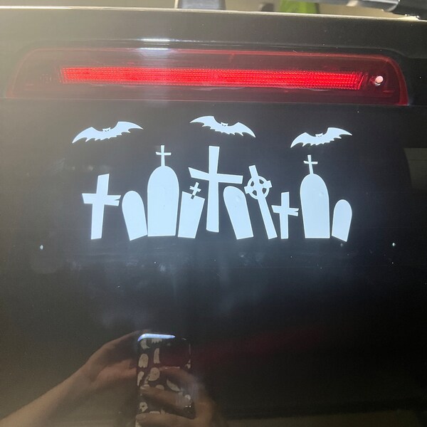 Goth Car Decal | Goth Car Decor | Goth Car Accessories | Spooky Season ...
