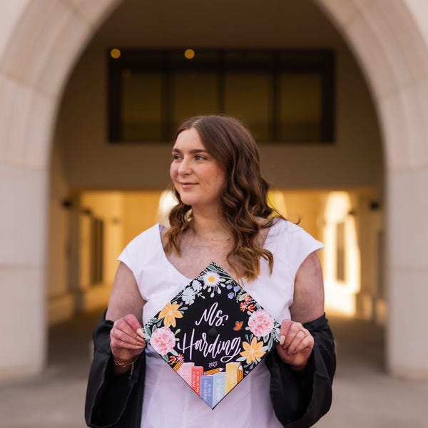 Teacher Graduation Cap, Graduation Cap Topper, Graduation Cap for ...