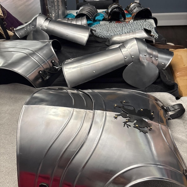 Medieval Gothic Full Plate Armor Suit | Handcrafted Steel Battle-ready ...
