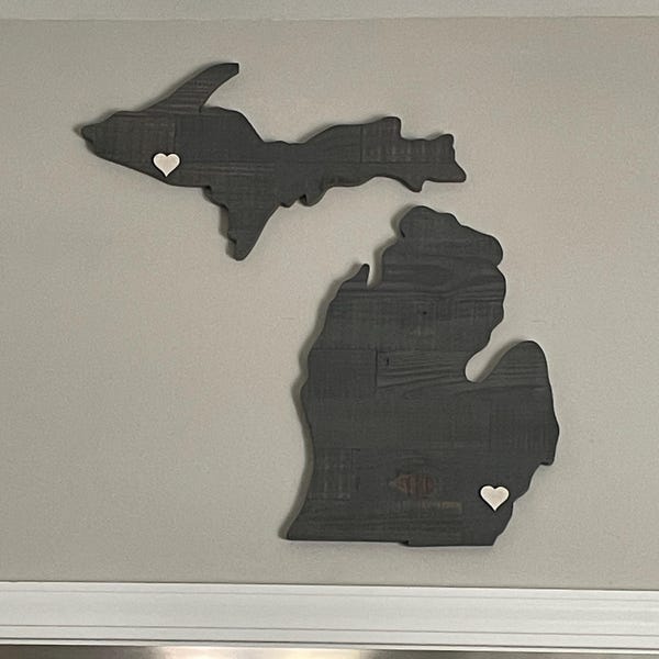 Wooden North Carolina State Sign Wall Art Decor, Large Home State ...