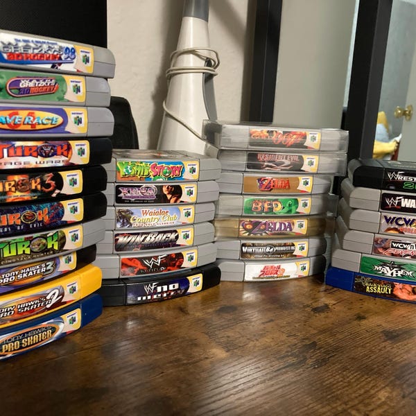 Atari Jaguar Sticker End Labels Set (for All 185 Custom Cartridge Game ...