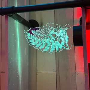 Clapperboard 3D Illusion Night Light USB LED Table Lamp Acrylic 3D Arts ...