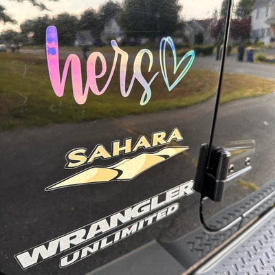 Hers Driven by a Girl Truck Girl Hers NOT HIS Decal Female Driven Lady ...