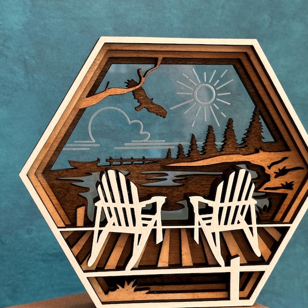 Hexagon Shadow Box Design - Laser Ready File - 8 Designs - Glowforge ...