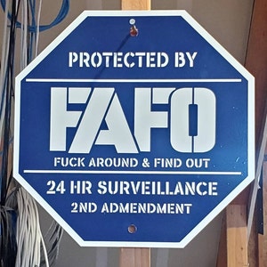 FAFO 2nd Amendment Security Sign | Digital File | F*** Around and Find ...