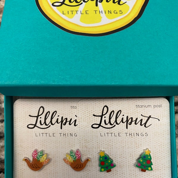 Christmas Tree Stud Earrings: Titanium Posts, Hypoallergenic - Etsy