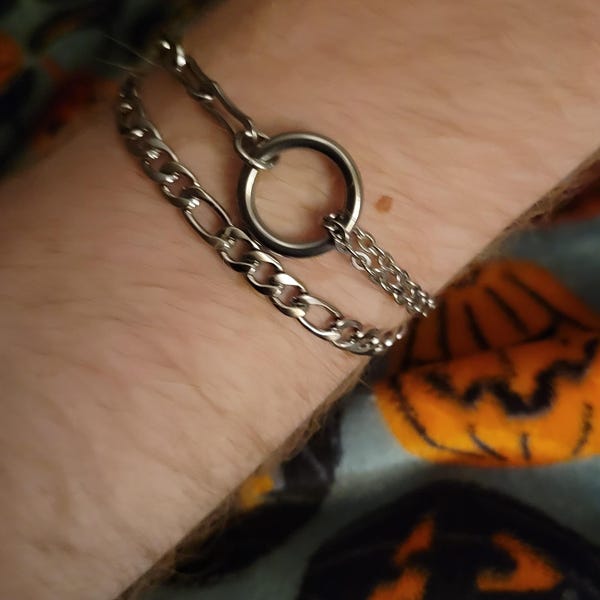 Walking in My Shoes Industrial Style Boot Chain With Nuts, Punk Boot ...