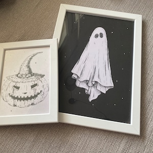 Spooky Halloween Printable Vintage Poster Collection Minimalist Fall ...