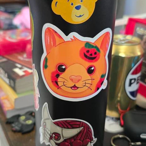 Batrick the Bat Sticker - Halloween Sticker - Cute Bat Character Decal ...